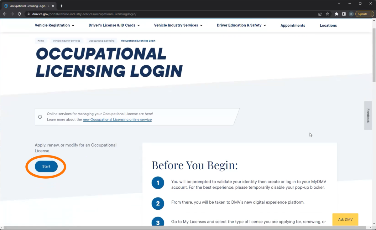 New Online DMV Sales License Guide - CarBlip